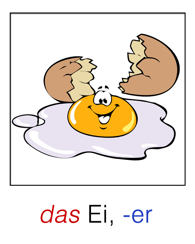 das Ei - Resimler - Kelime Bilgisi